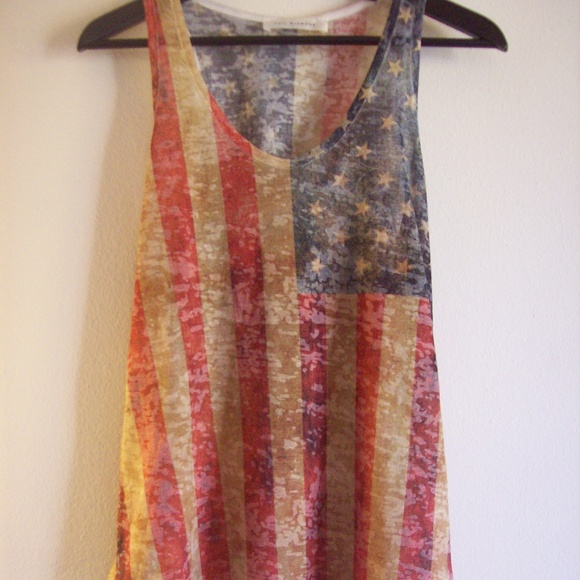 Enti Glamour | Tops | Enti Glamour Flag Tank Sz M | Poshmark